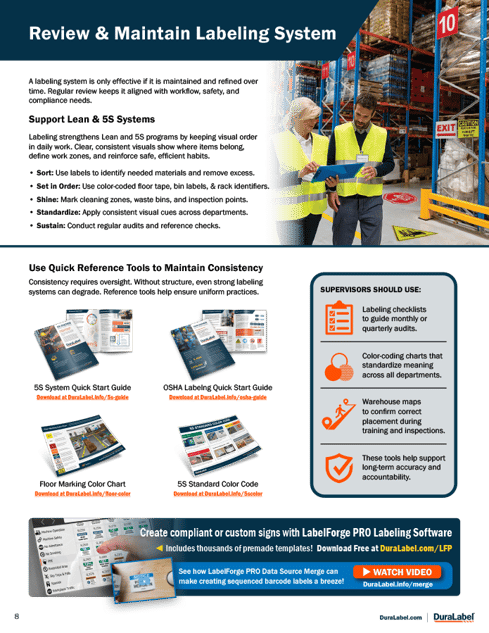 Warehouse Labeling Quick Start Guide | Duralabel