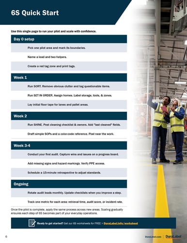 6S Best Practice Guide | 5S Implementation | DuraLabel