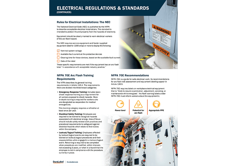 Arc Flash Labeling Quick Start Guide | DuraLabel